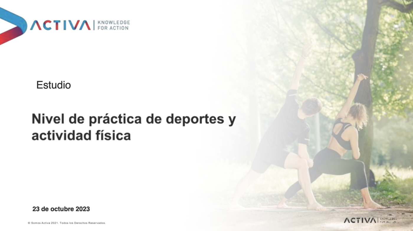 Estudio Nivel de práctica de deportes y actividad física - Somos ...
